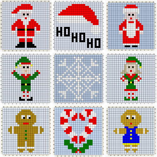 C2C SEASONAL CROCHET CHARTS - SET OF 9 PATTERN PDF | The Crafty Co