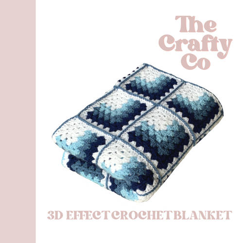 3D ILLUSION BLANKET CROCHET PATTERN PDF | The Crafty Co