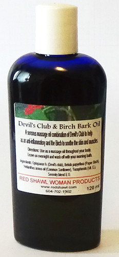 Devil's Club and Birch Bark Oil 120 ml | redshawl-woman