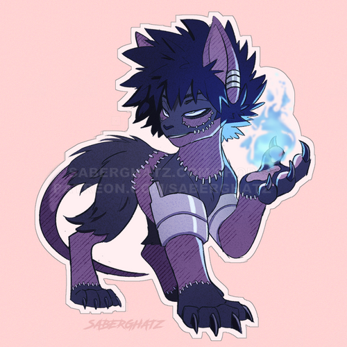Dabi Kitty Sticker | SaberGhatz