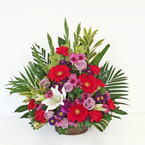 Basket Arrangement A-9 | marinasflowers