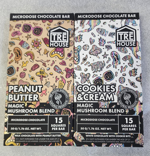 Trehouse Microdose Magic Mushroom Blend - 50 Grams - 15 Squares ...