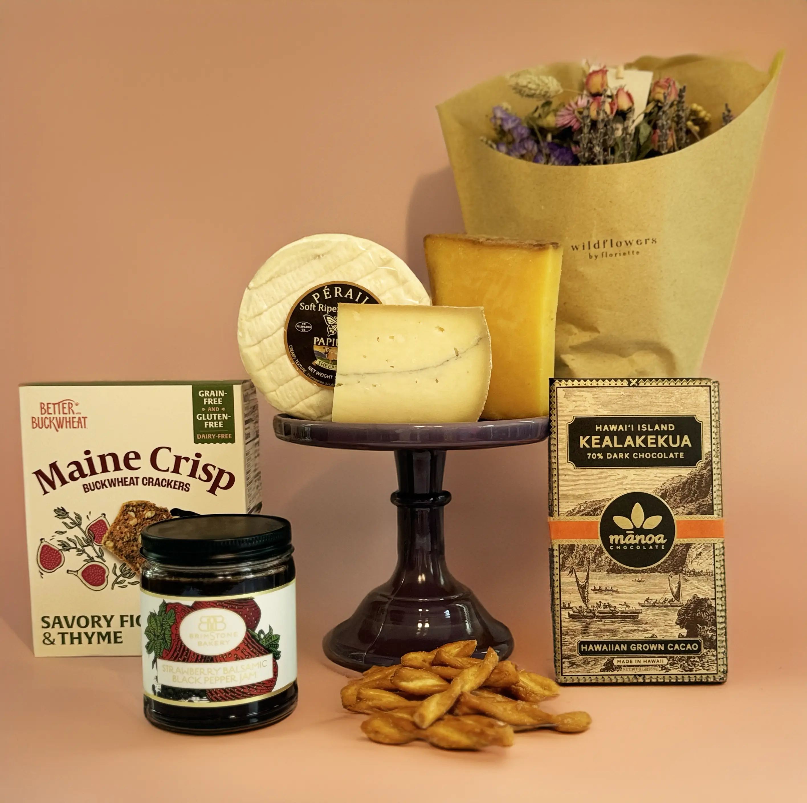 Floral Fromage Classic | Flowers & Cheese Gift Box