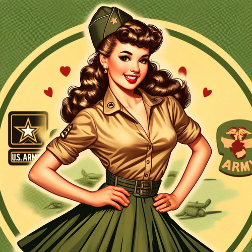 Army Pin Up Girl Design 4 | My Site