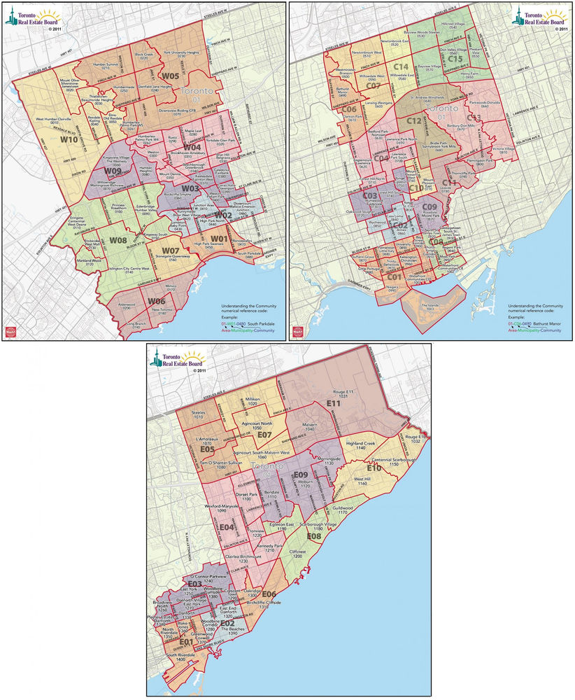 WEC - Toronto MAPS & DISTRICTS at a Glance.