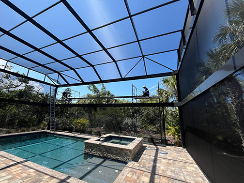 Two story Panoramic Pool Enclosure