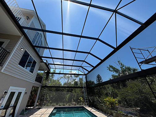 Two story Panoramic Pool Enclosure