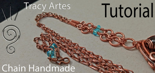 Tutorial Chain Handmade - Tracy Artes - Hand made - Wire Wrapped ...