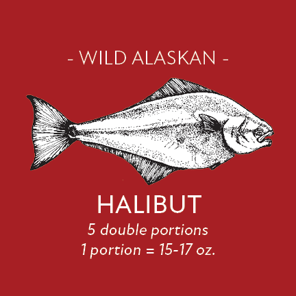 Halibut Portions - (20 Servings) | Slowboatfishco
