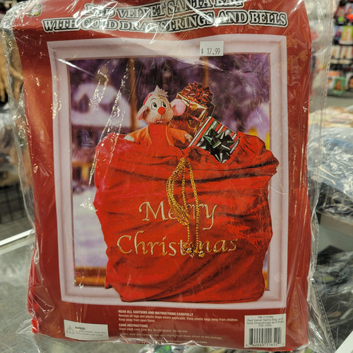 Red Velvet Santa bag | Crypt Keepers