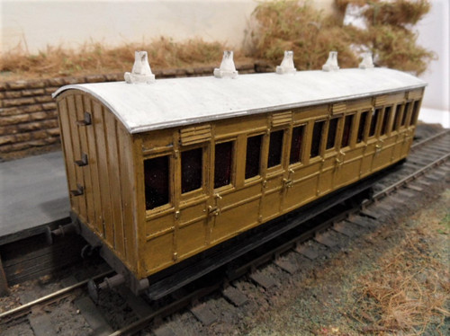 LCDR/Hull & Barnsley Railway 5 Compartment 3rd (4 wheel) pack of parts ...