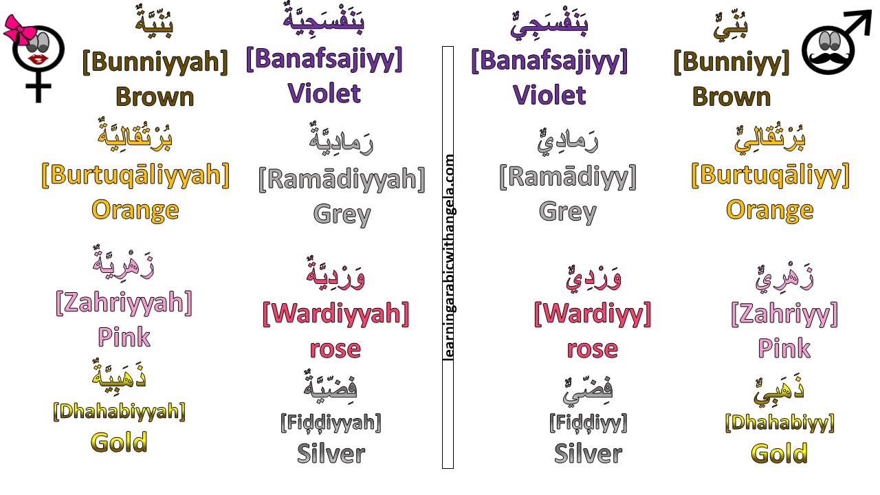 Colors in Arabic