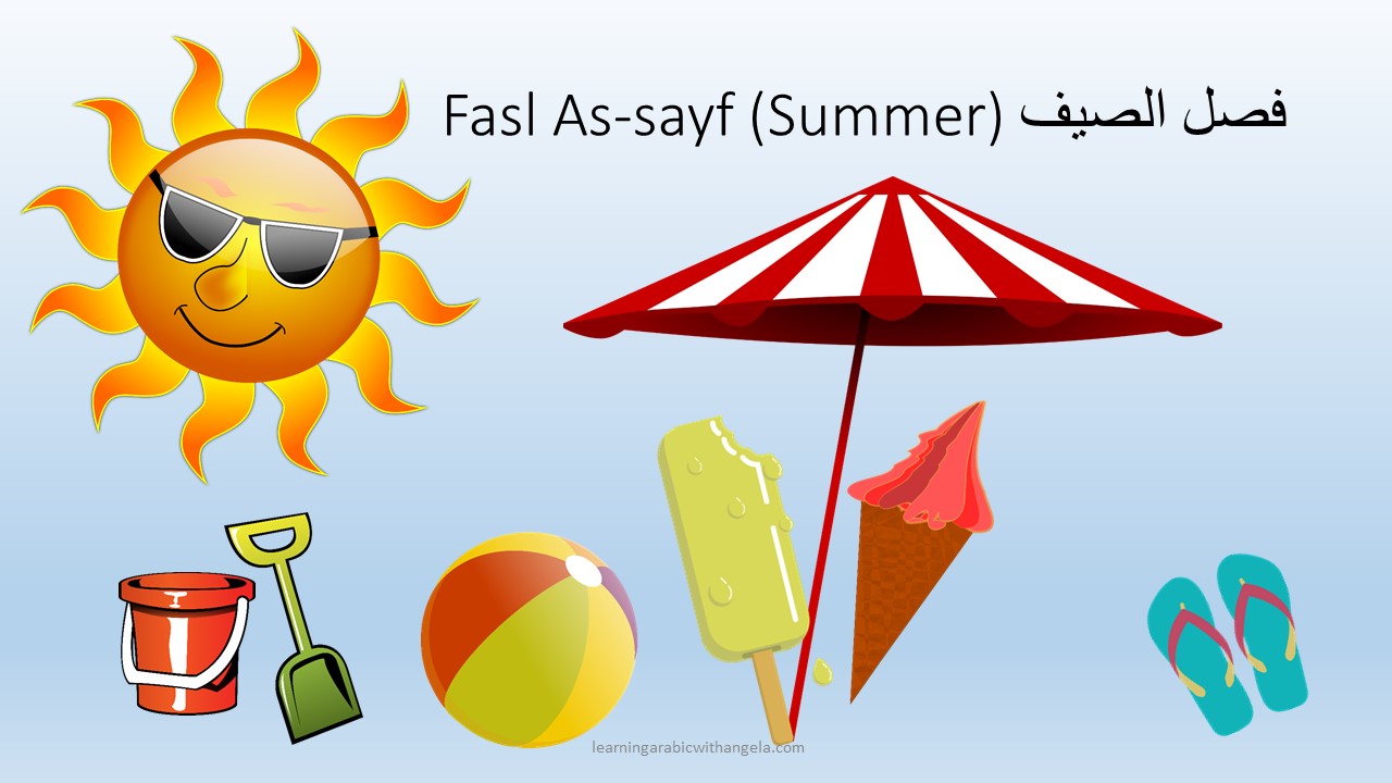 Learn about the Four Seasons and Weather in Arabic for Kids