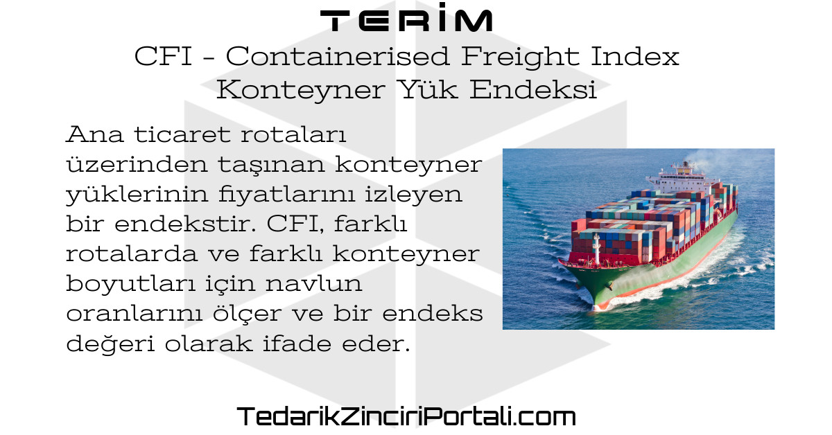 CFI – Containerised Freight Index / Konteyner Yük Endeksi