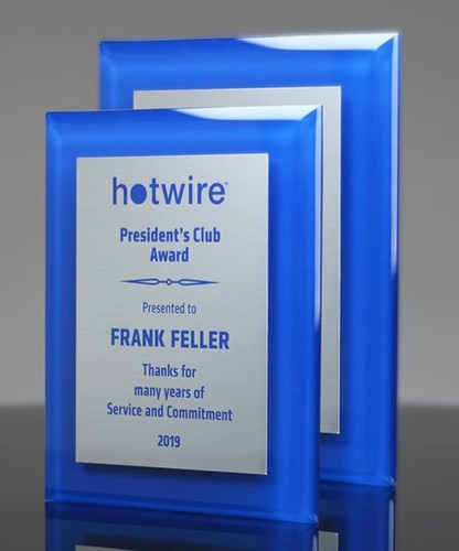 Blue Acrylic Award Plaque | Delhi Trophy Awards