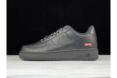 NIKE AIR FORCE 1 X SUPREME BLACK | Hollow Tips