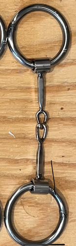 Weighted Square w. 2 Link Chain snaffle | DimondZTack