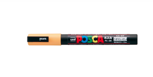 Posca PC3M Paint Marker Pen, Fine Point, Light Orange | Supa Shop