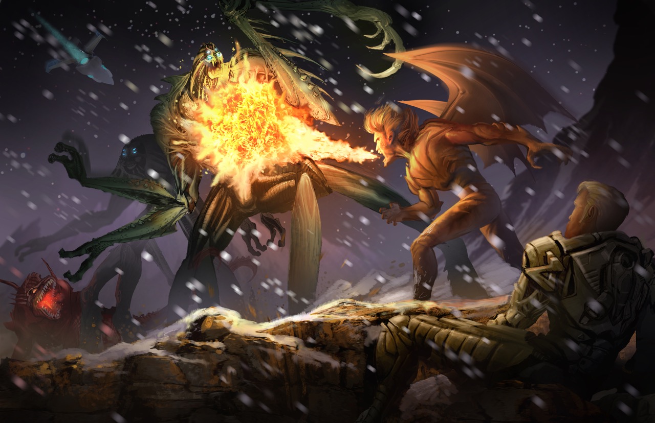 FIREBREATHER Slideshow | gg-illustration