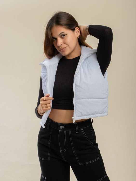 Chaleco Puffer Blanco | CL - STORE