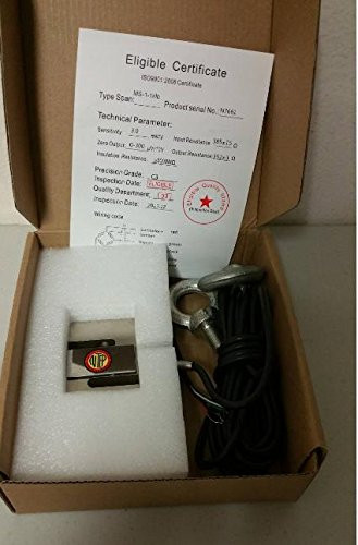 S-Type Load Cell Hanging/Crane Scale Alloy Steel,3000 lb, 2 Eye Bolts ...