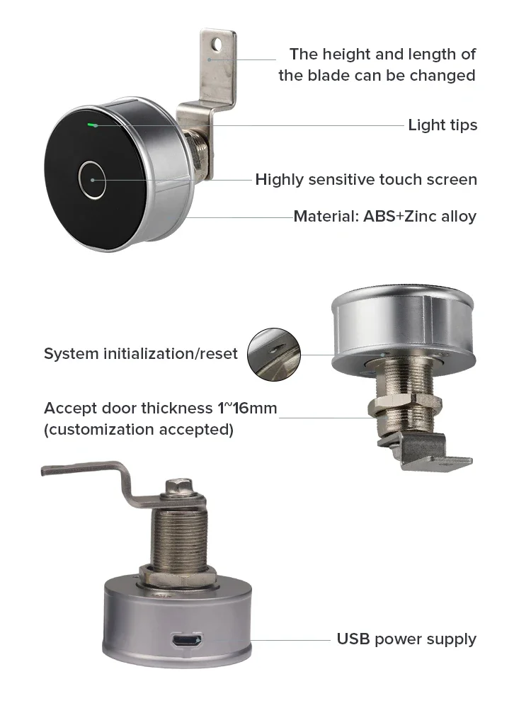 Smart Fingerprint Cam Lock