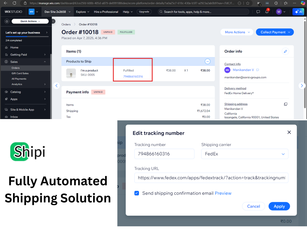 Shipi - Multi Carrier Shipping | Wix App Market | Wix.com