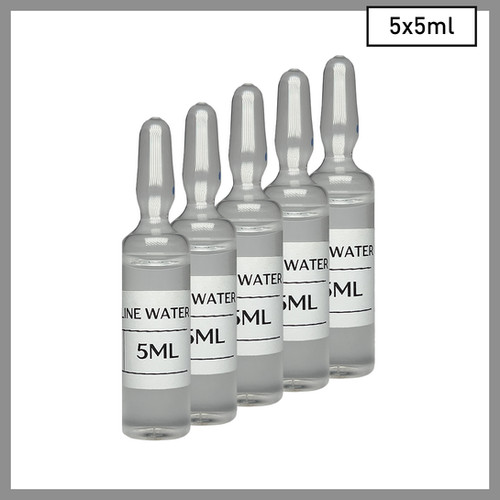 5pcs x 5ml Saline Water For Injections | MESOWORLD UK