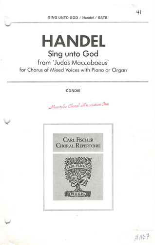 Sing Unto God | MCA