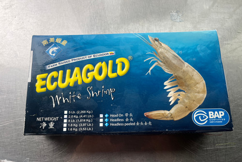 2kg 30/40 Equagold prawns | Wrigglers Baits