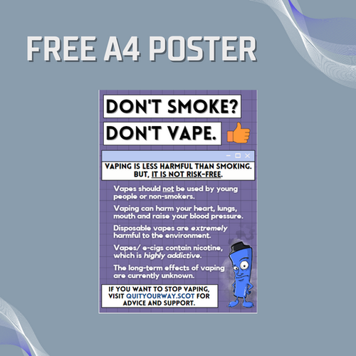 FREE Vaping Information Poster (A4) | LANDED