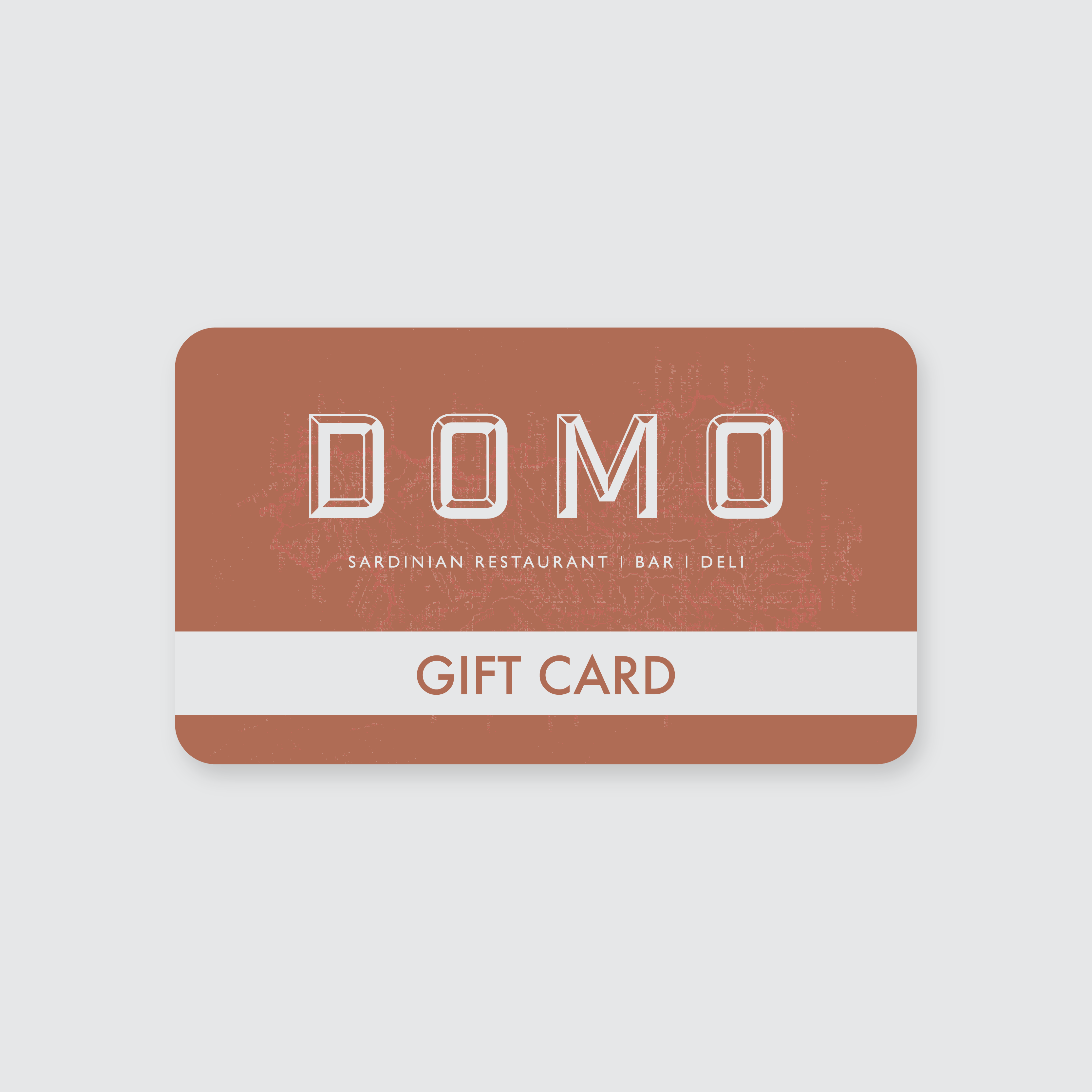 Gift Card | Sardinian Restaurant | DOMO Restaurant | Sheffield