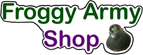 Froggy Army Shop Logo Sticker | TheFroggyArmy.com