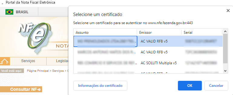 Como baixar o XML das notas fiscais?
