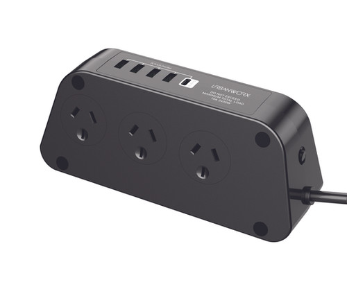 6 Outlet Powerboard with USB-A & USB-C | Urbanworx Australia