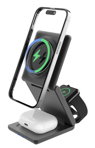 3 in 1 Magnetic Foldable Wireless Charging Stand | EKO