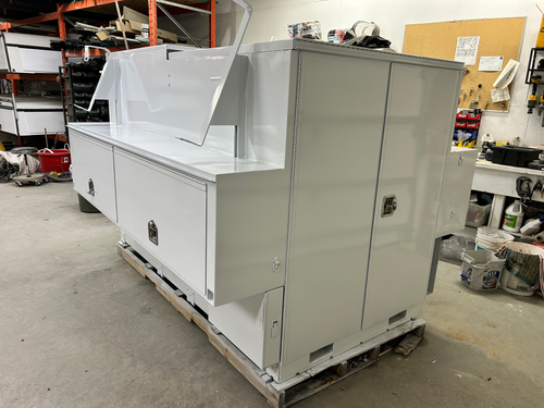 SKU620 - 8ft Slide in Service Body with Drawer, Sliding Roof ...