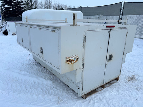 417 - 8ft Aluminum Western Body Slide in Service Canopy with Cargo ...