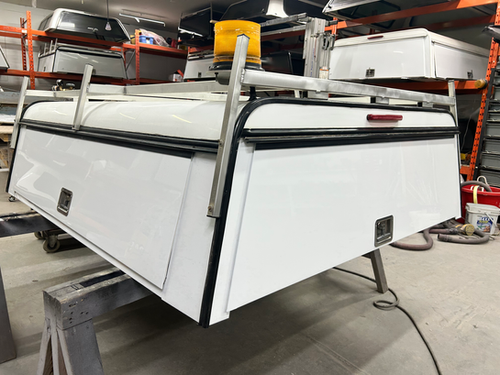 SKU490 - 23” Tall Cab Height 6.5ft Ford / GM Contractor Truck Canopy ...