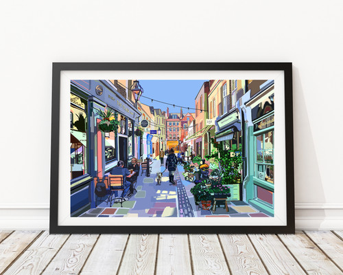 Flask Walk, Hampstead, North West London | Tomartacus Prints