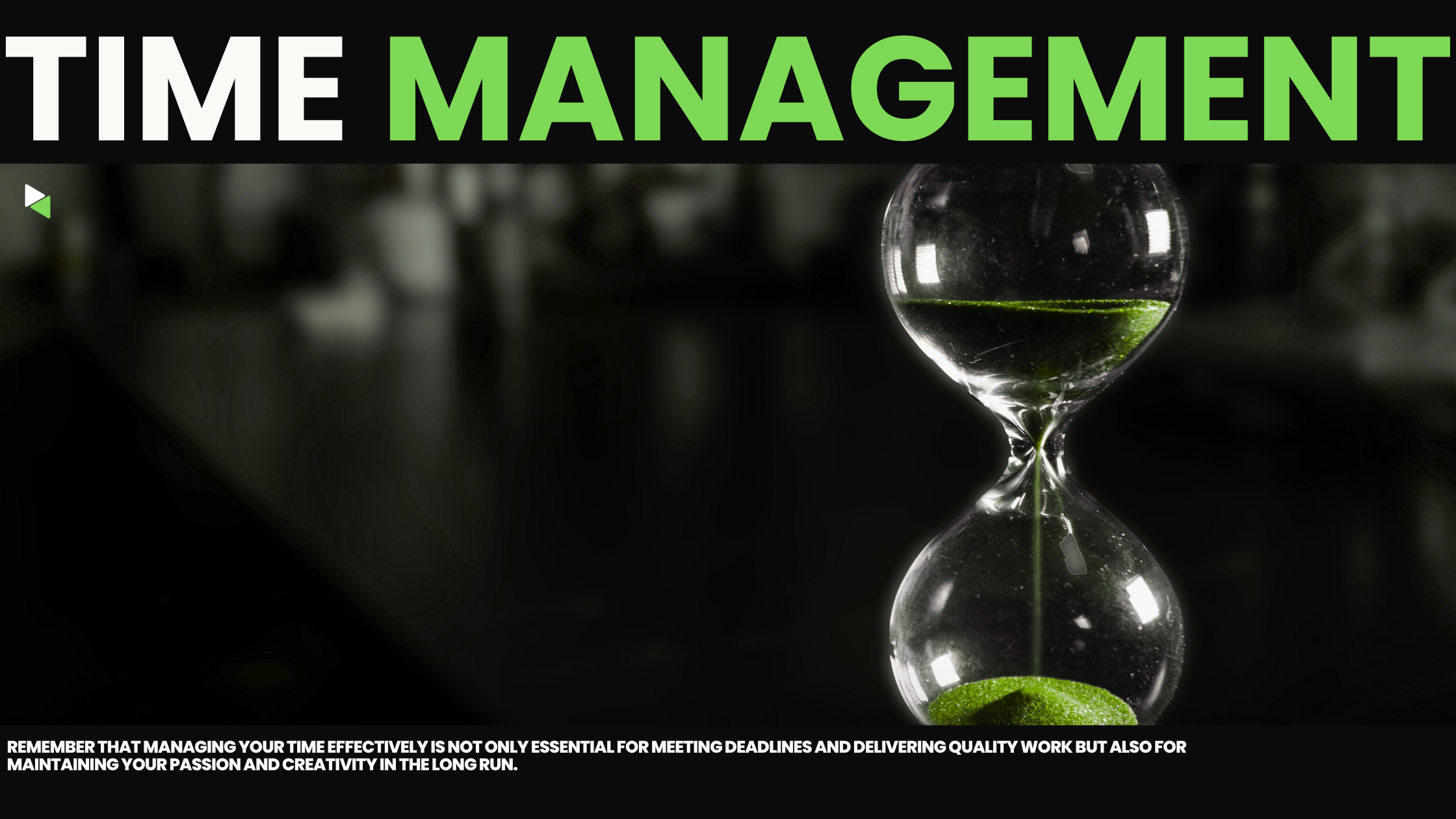 Here's how you can handle time and workload as a Beginner Graphic Designer