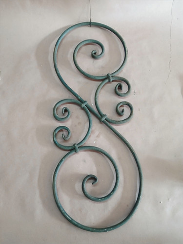vintage salvaged hand forged scroll | Bare metals welding