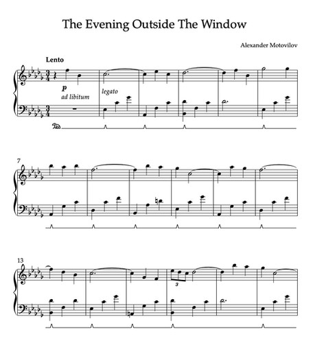 The Evening Outside The Window | Alexander Motovilov