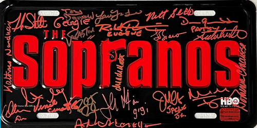 The Sopranos Multi Cast Signed by 20 Black License Plate Chianese ...