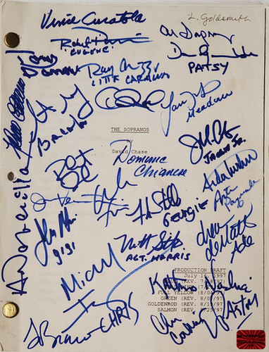 The Sopranos Multi Cast Signed by 27 ORIGINAL PRE-PILOT Script Chianese ...
