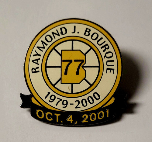 Ray Bourque Boston Bruins Retirement Night Pin Oct 4 2001 | YSMS
