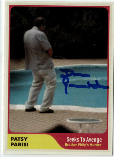 Dan Grimaldi The Sopranos Signed 2x3 Trading Card Patsy Parisi | Sopranos