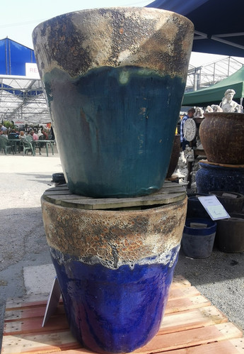 GLAZED ATLANTIS CONE POTS. | thepalmtreecompany