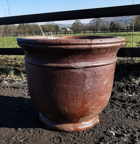 RUSTIC CAMPANA GARDEN POT. | thepalmtreecompany