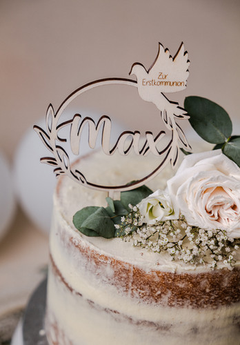 Topper 'Taube' – Erstkommunion | Pusteblümchen